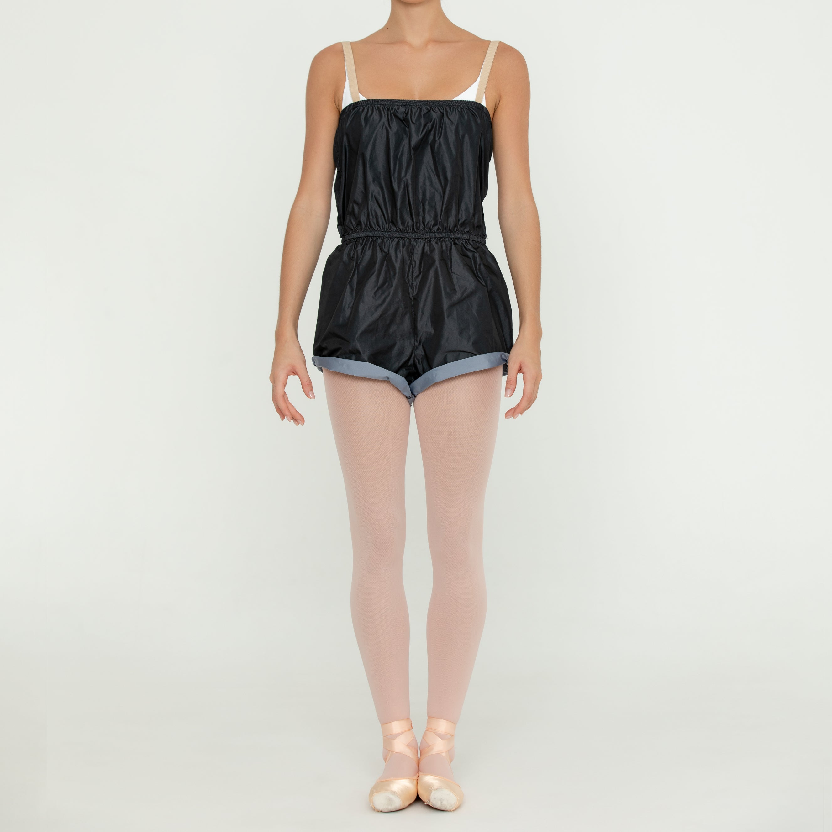 Pull-on Micro Romper BLACK – BULLET POINTE